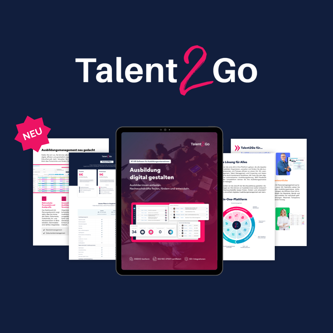 Talent2Go Info-Kit: Alles auf einen Blick